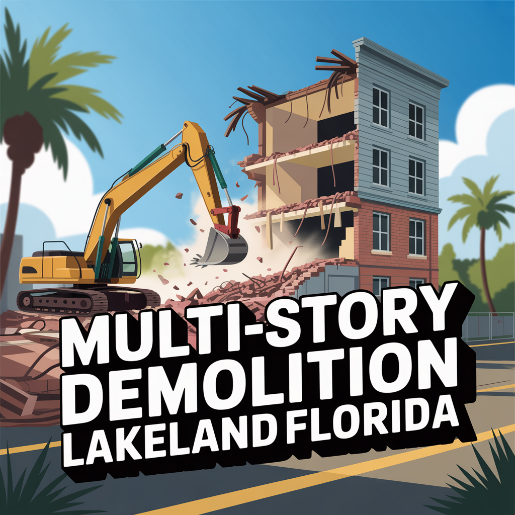 Multi-story Demolition In Lakeland Florida - Complex Building Removal